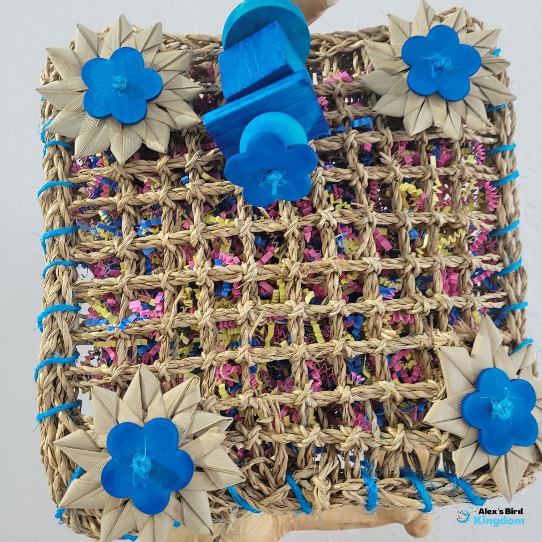Forage Fun Seagrass Mat Bird Toy – Foraging Toy for Large Parrots ...